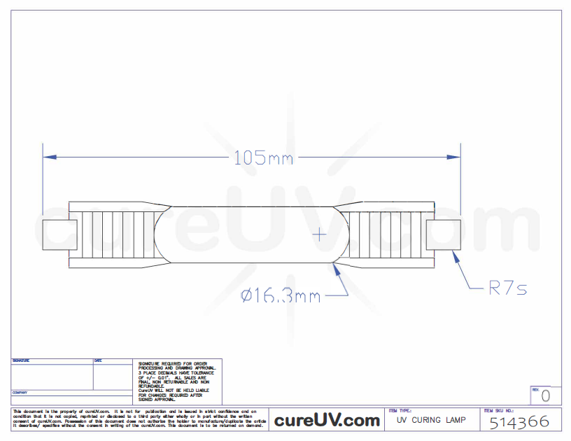 Dymax 2000-AS UV Curing Bulb - CureUV Brand