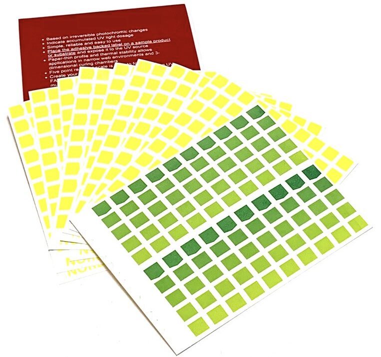 UV Intensity Labels for UV-A Exposure Measurement – CureUV