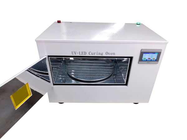High-Powered LED UV Curing Chamber with Rotating Tray (523mm L x 460mm