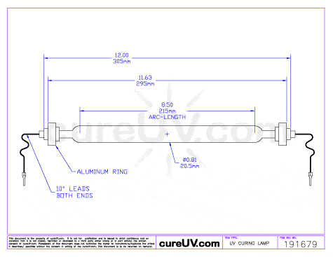 Berson/Aquionics - 2-43-156 UV Light Bulb for Germicidal Water Treatme